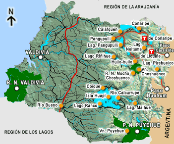 Region De Los Rios Mapa Turistico