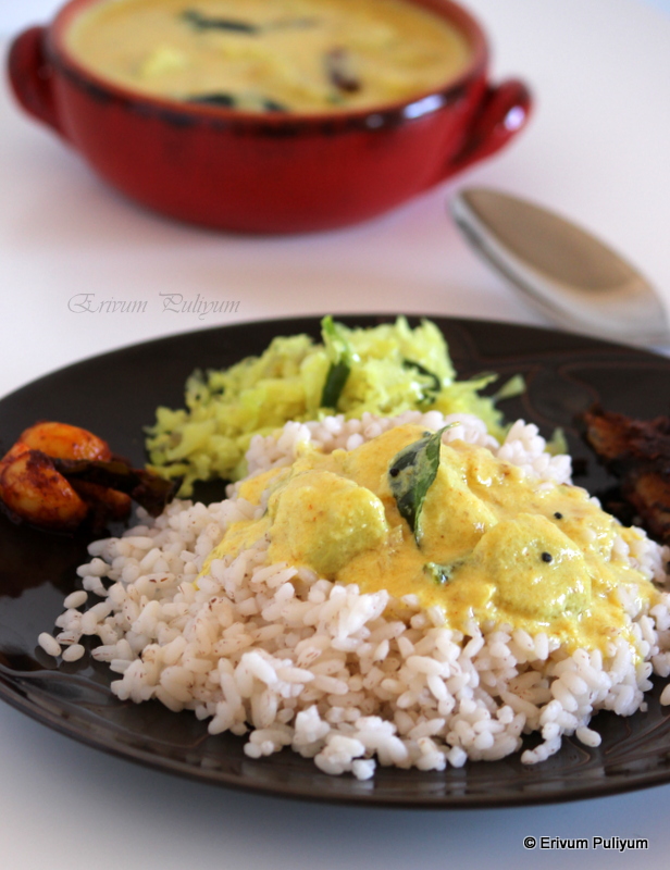 Erivum Puliyum: Chembu Moru Curry | Chembu Pullissery | Colocasia Curry ...