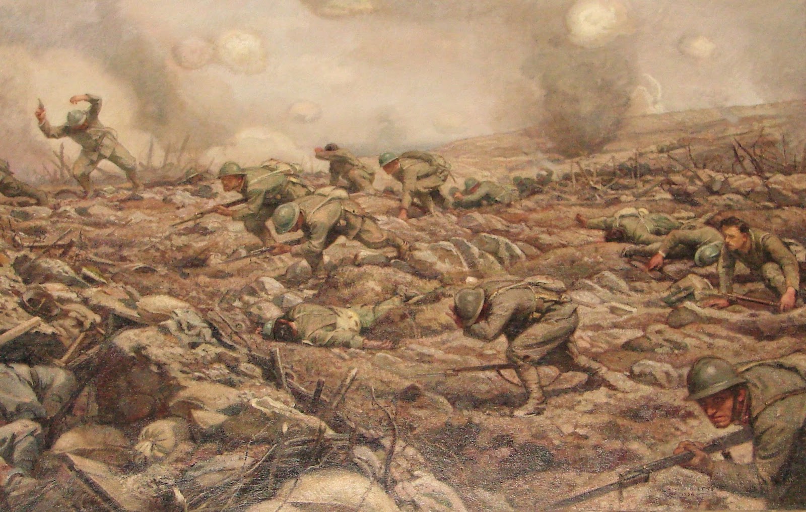 The Megalomaniac (Mwhaha): WW1 Italian paintings - enhanced