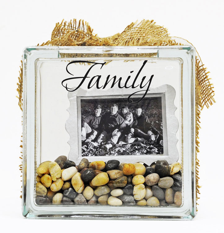 Ben Franklin Crafts and Frame Shop: Glass Block Project: Family
