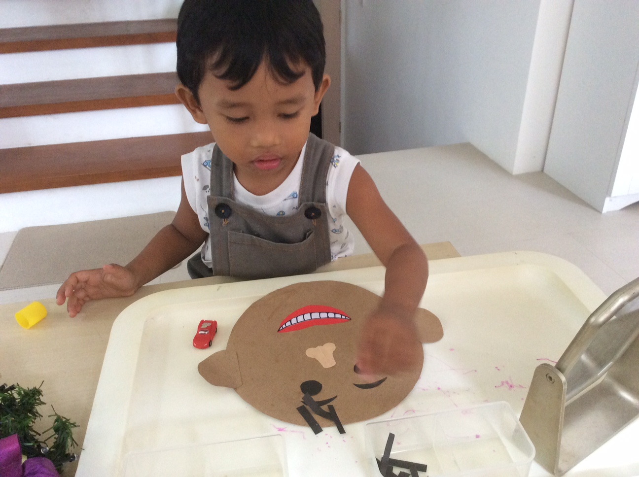 Parts Of The Face Pasting Activity