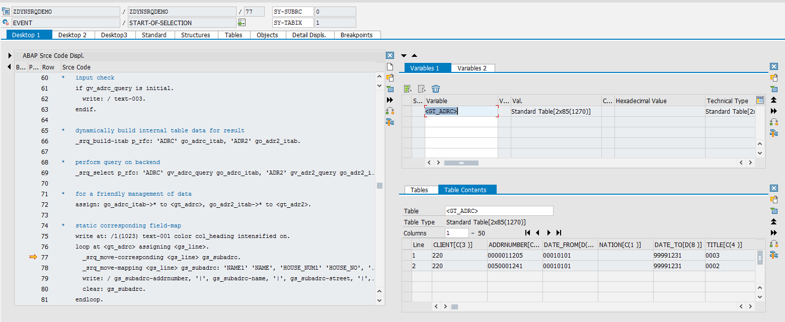 SAP ABAP Central: Simple Remote Query