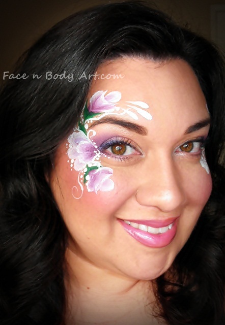 Shawna D. Make-up: Rose Petals Face Painting FOTD