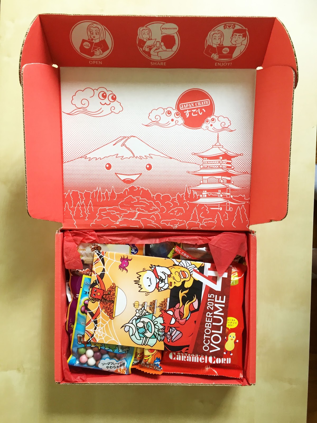 Japanese Foodie: JAPAN CRATE PREMIUM OCTOBER 2015 REVIEW