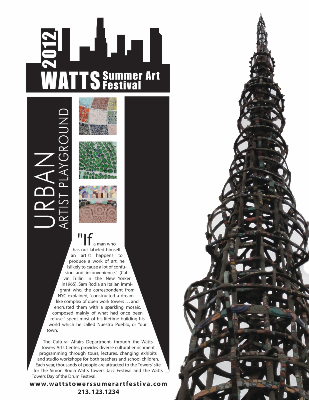 art-space: 1st Visit to the Watts Towers Art Center