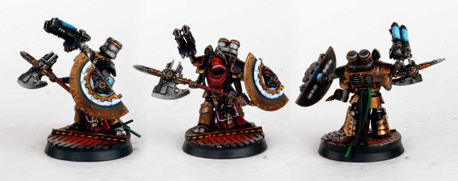 davetaylorminiatures: Mechanicum - Myrmidon Secutars stand ready.