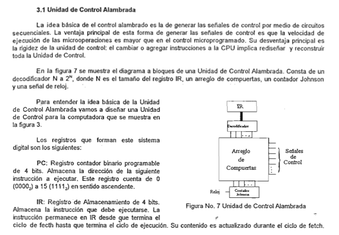 Arquitectura del computador: DISEÑO DE LÓGICA DE CONTROL.