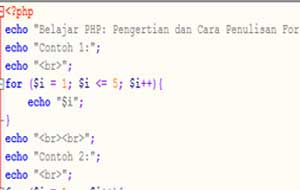 Belajar PHP: Pengertian dan cara penulisan for dalam PHP - Blog Aak ...