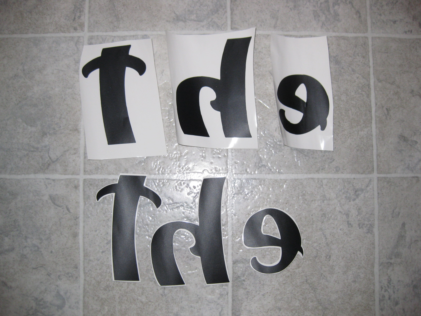 Creative Crafter: Reversed Vinyl (Shadowed) lettering