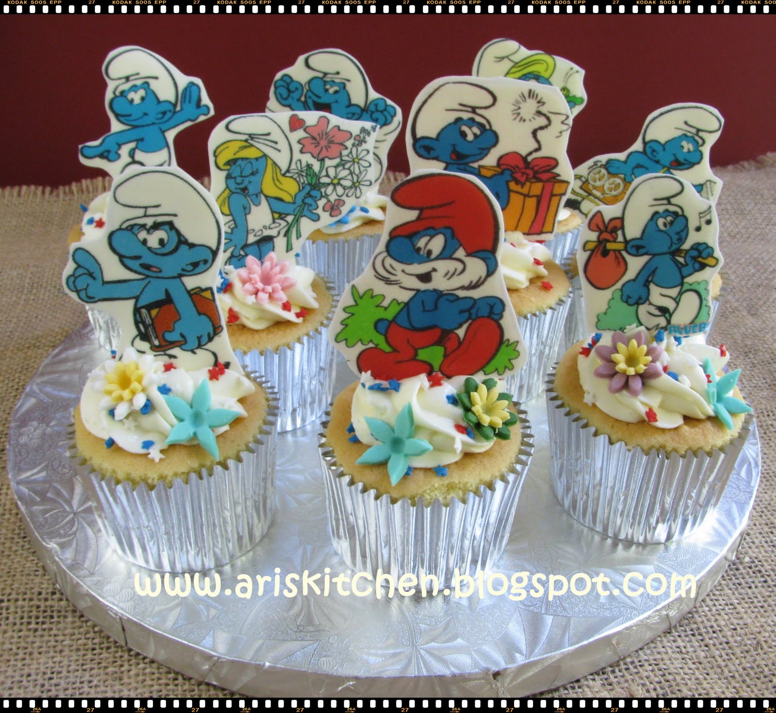 d'Angel Cakes: Smurf Cupcakes