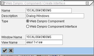 SAP: Dialog boxes in WebDynpro ABAP