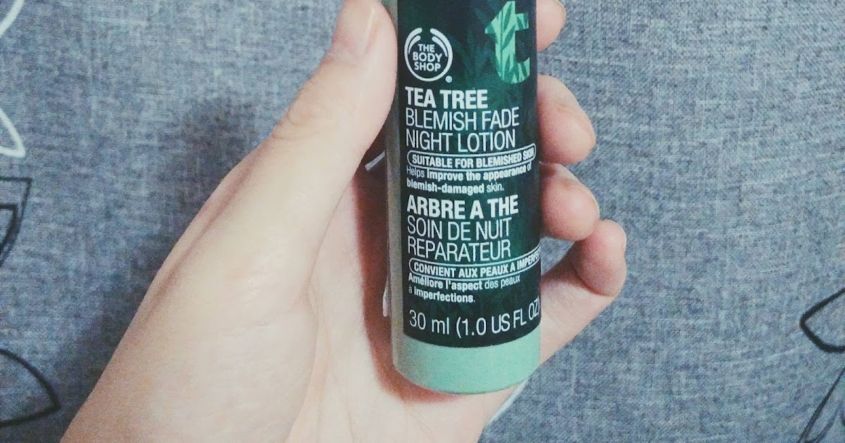 Review: The Body Shop's Tea Tree Blemish Fade Night Lotion