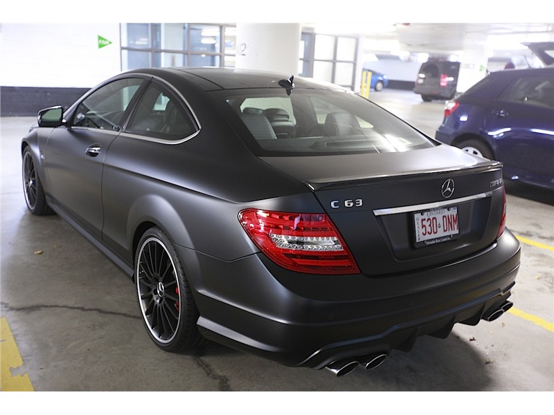 Matte Fanatic: Matte Black C63 ///AMG Coupe