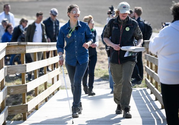 Crown Princess Victoria's hiking in Närke started