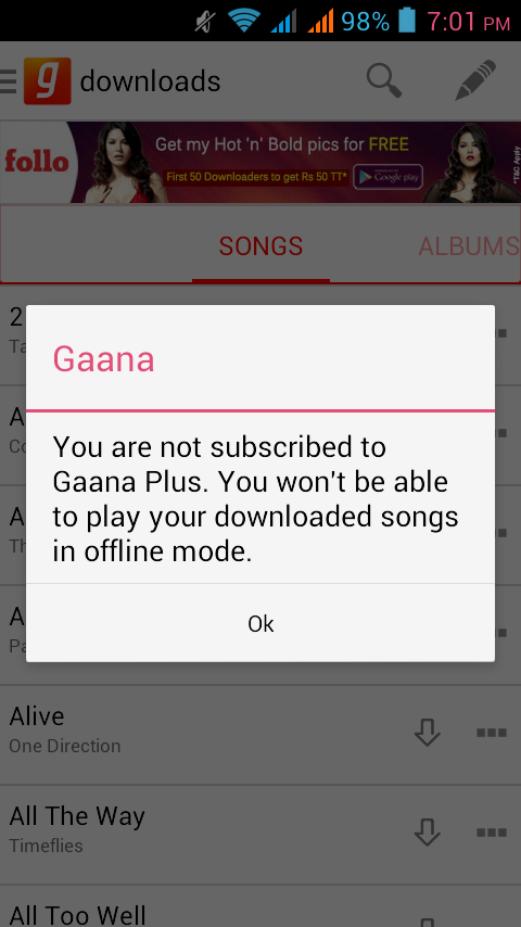 android tips and tricks: how to play gaana+ songs in other player