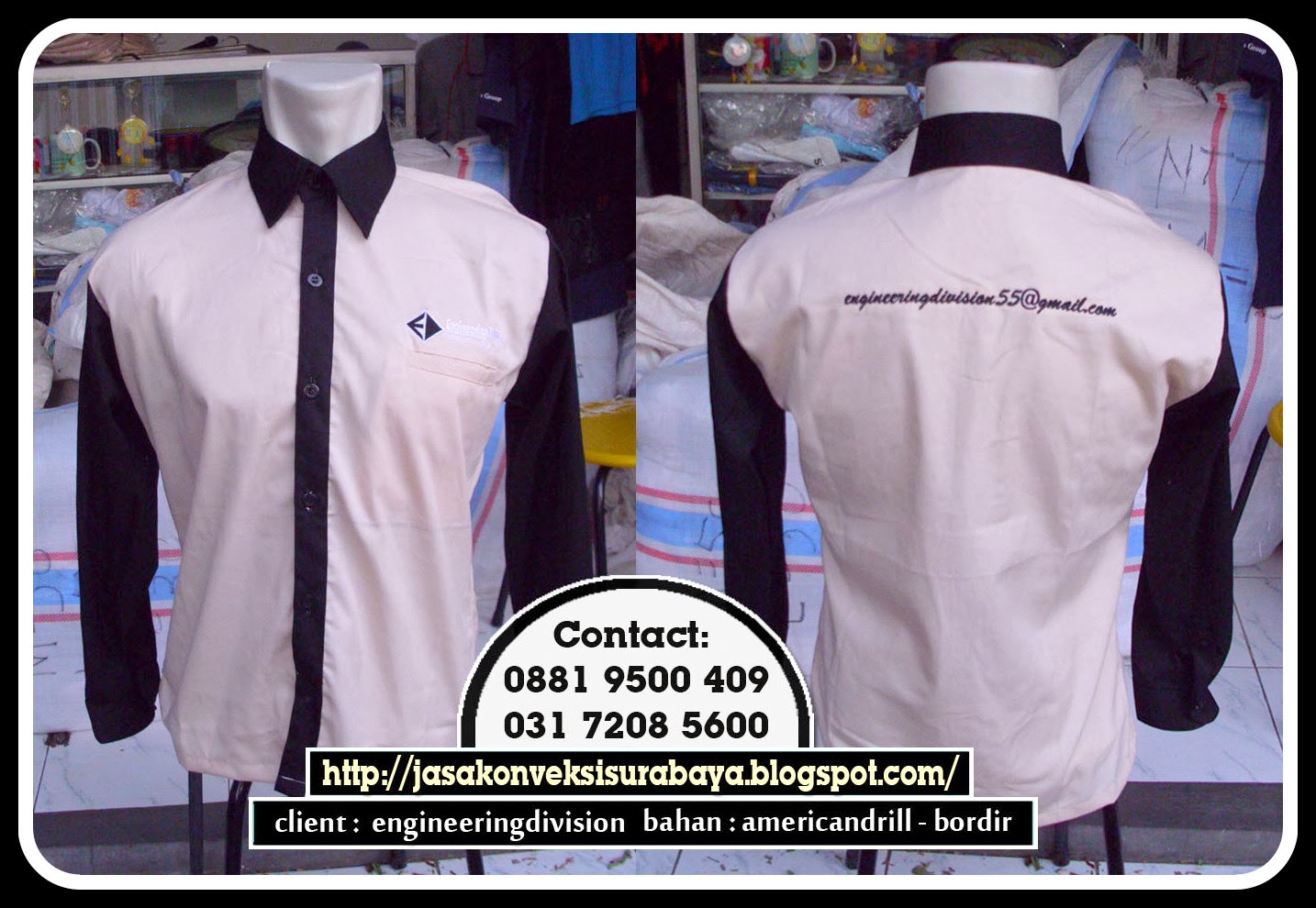 jasa konveksi surabaya | jasa konveksi pembuatan kaos jaket seragam ...