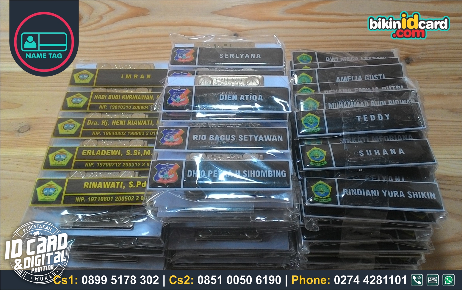 NAME TAG MURAH: CONTOH NAME TAG BIASA