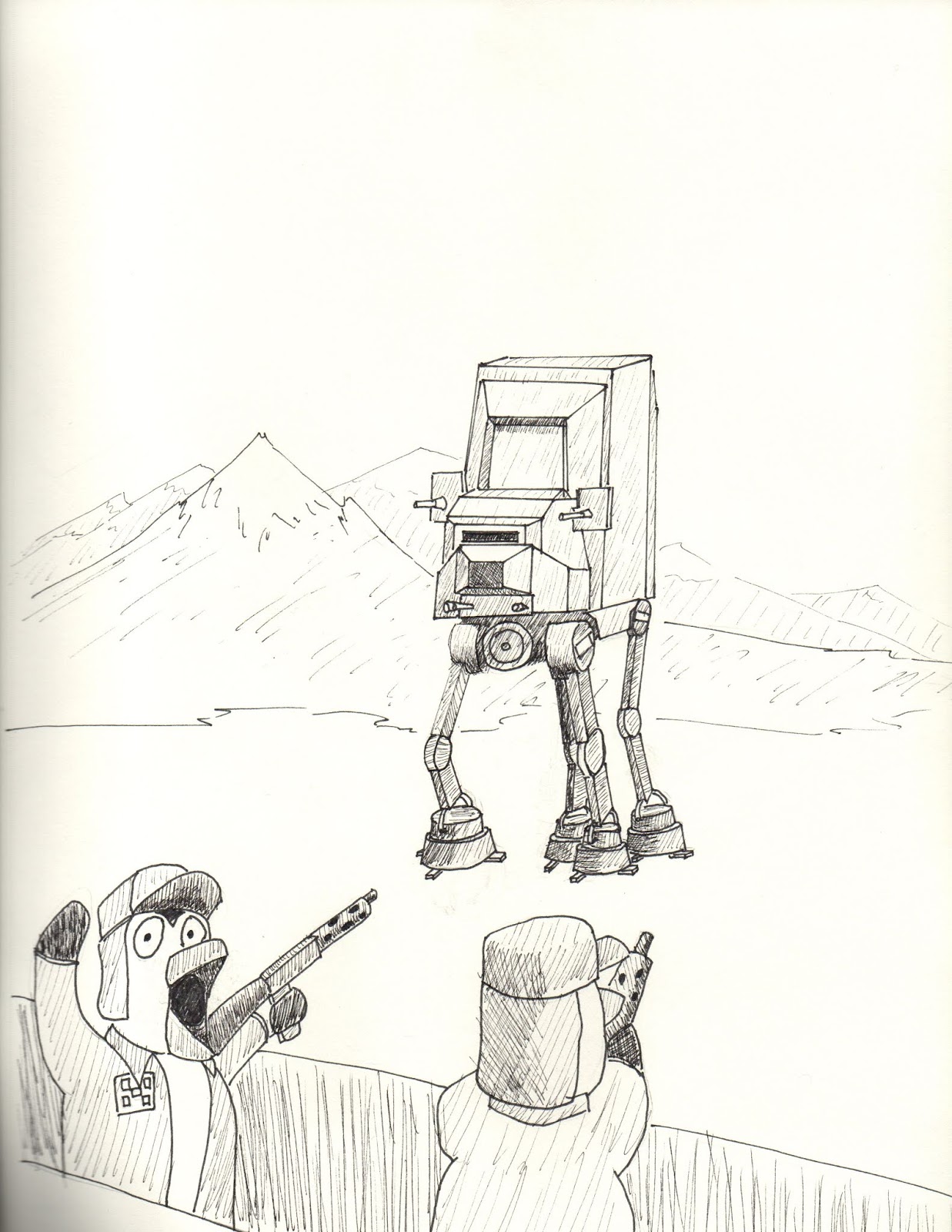 Some more drawings that might get me sued.