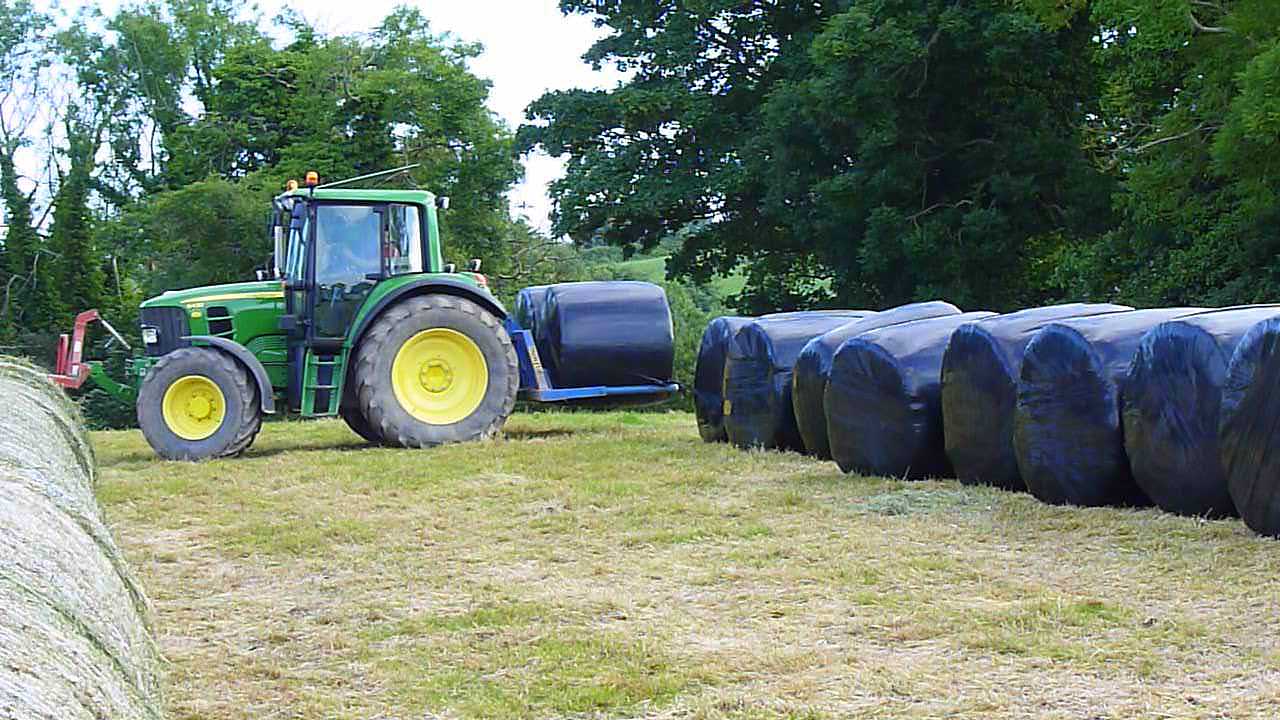 Birding For Pleasure: Wrapping Silage Bales