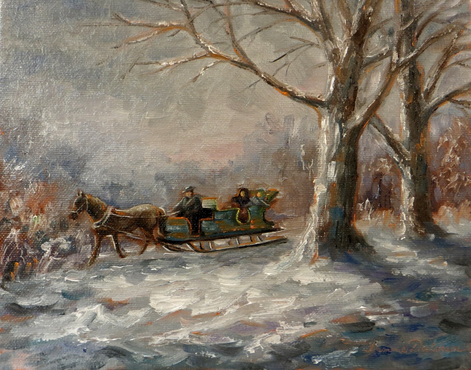 Tammie Dickerson's Artistic Journey: Sleigh Ride