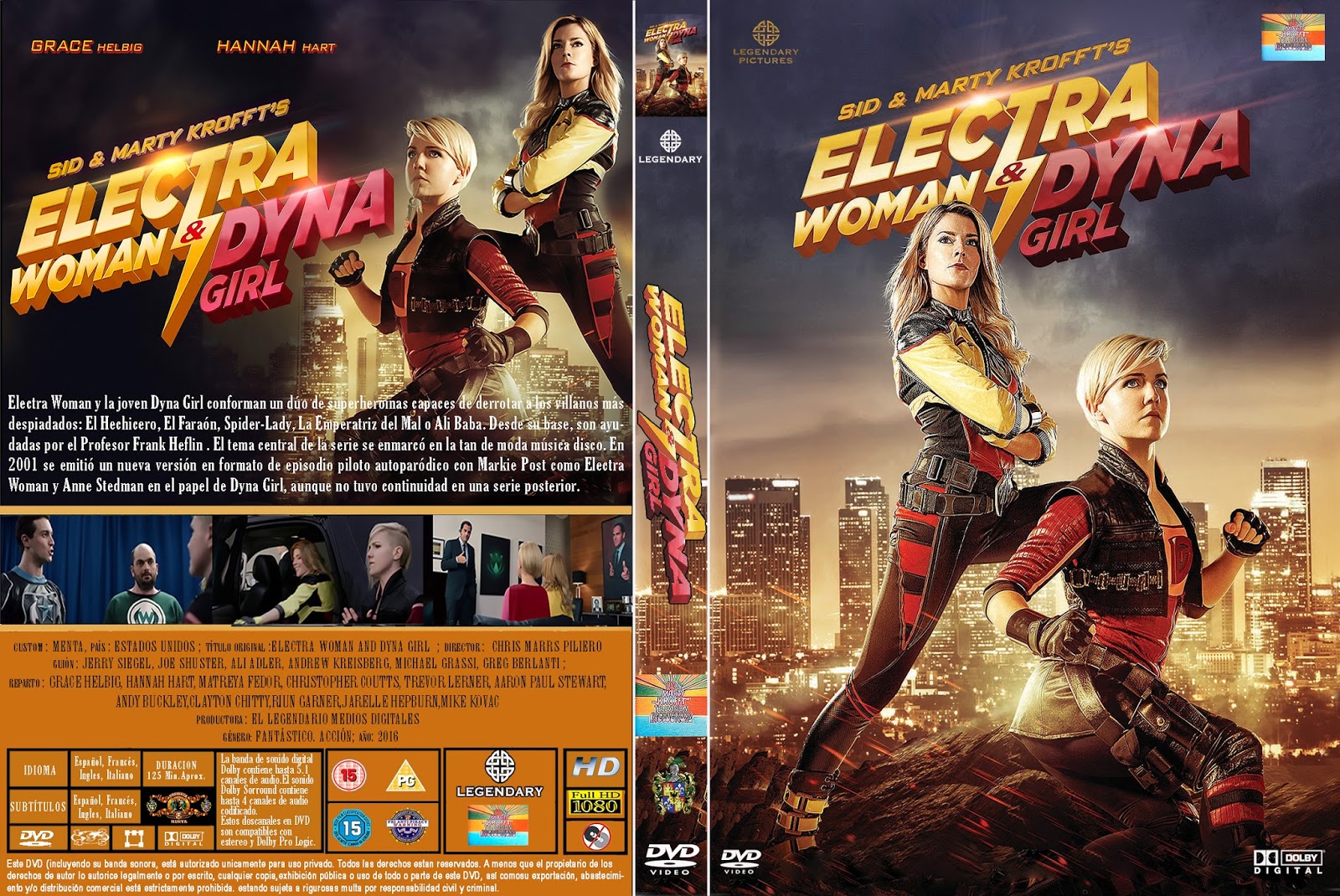 Caratulas y etiquetas: Electra Woman and Dyna Girl (ELECTRA MUJER Y ...