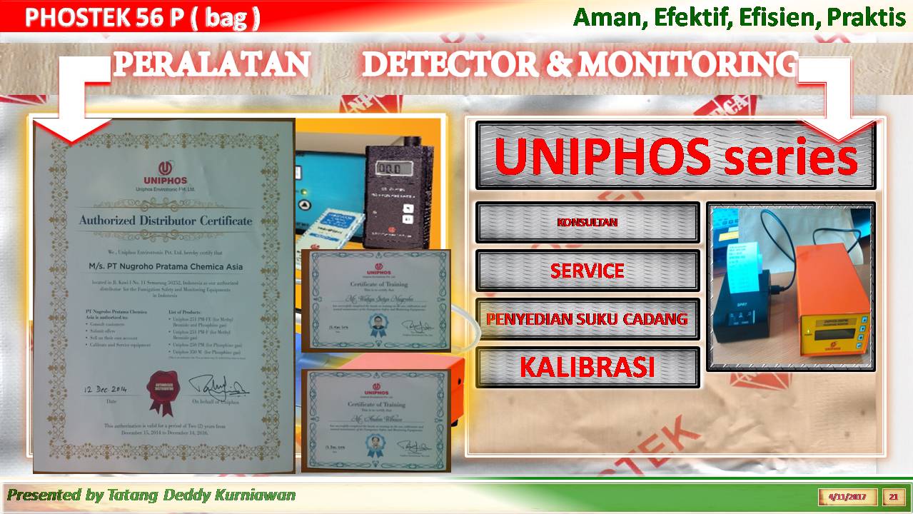 NPCA talk: It's Safe, It's Efisien, It's Versatile, This is Phostek bag