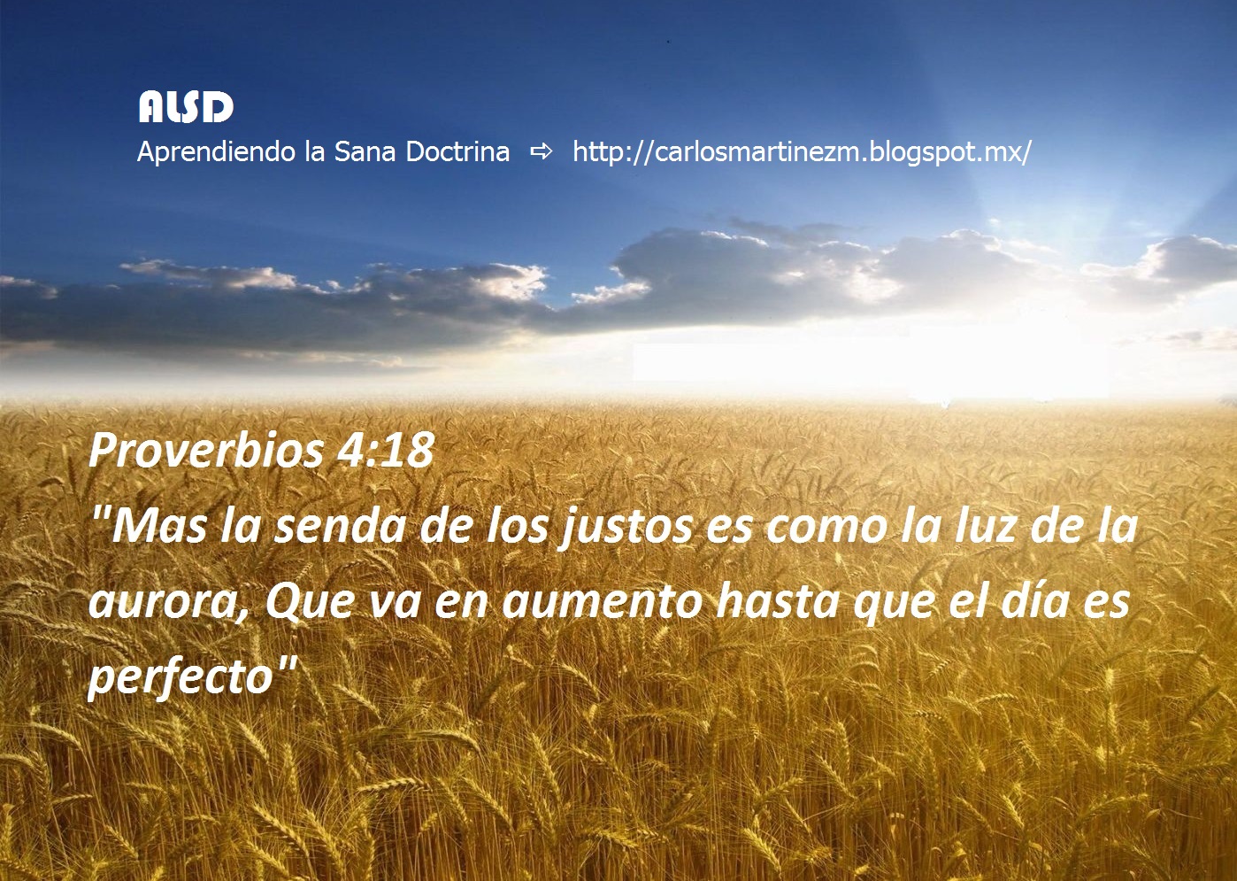 Aprendiendo la Sana Doctrina: Proverbios 4:18