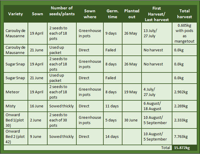 Our Plot at Green Lane Allotments: Give peas a chance