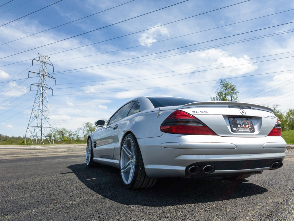 2003 Mercedes-Benz R230 SL55 AMG on R20 Niche Wheels | BENZTUNING
