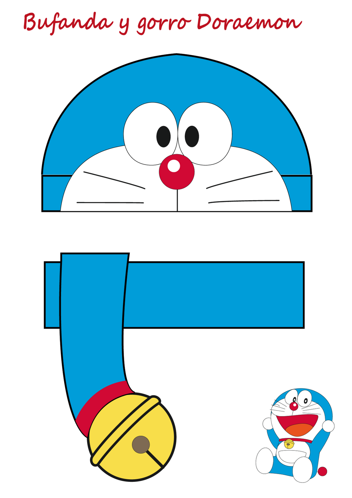Patrones fieltro Doraemon - Imagui