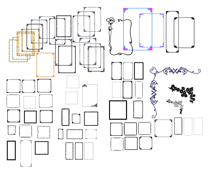 Khung Viền File Vector Công Ty In ấn