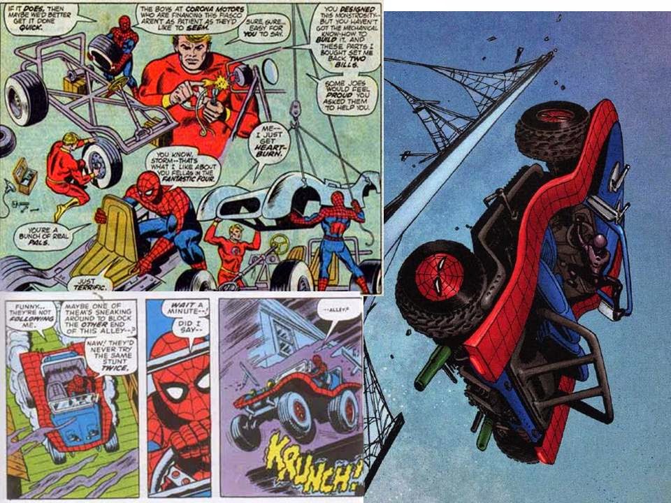 Dave's Comic Heroes Blog: Swing With the Spidermobile?
