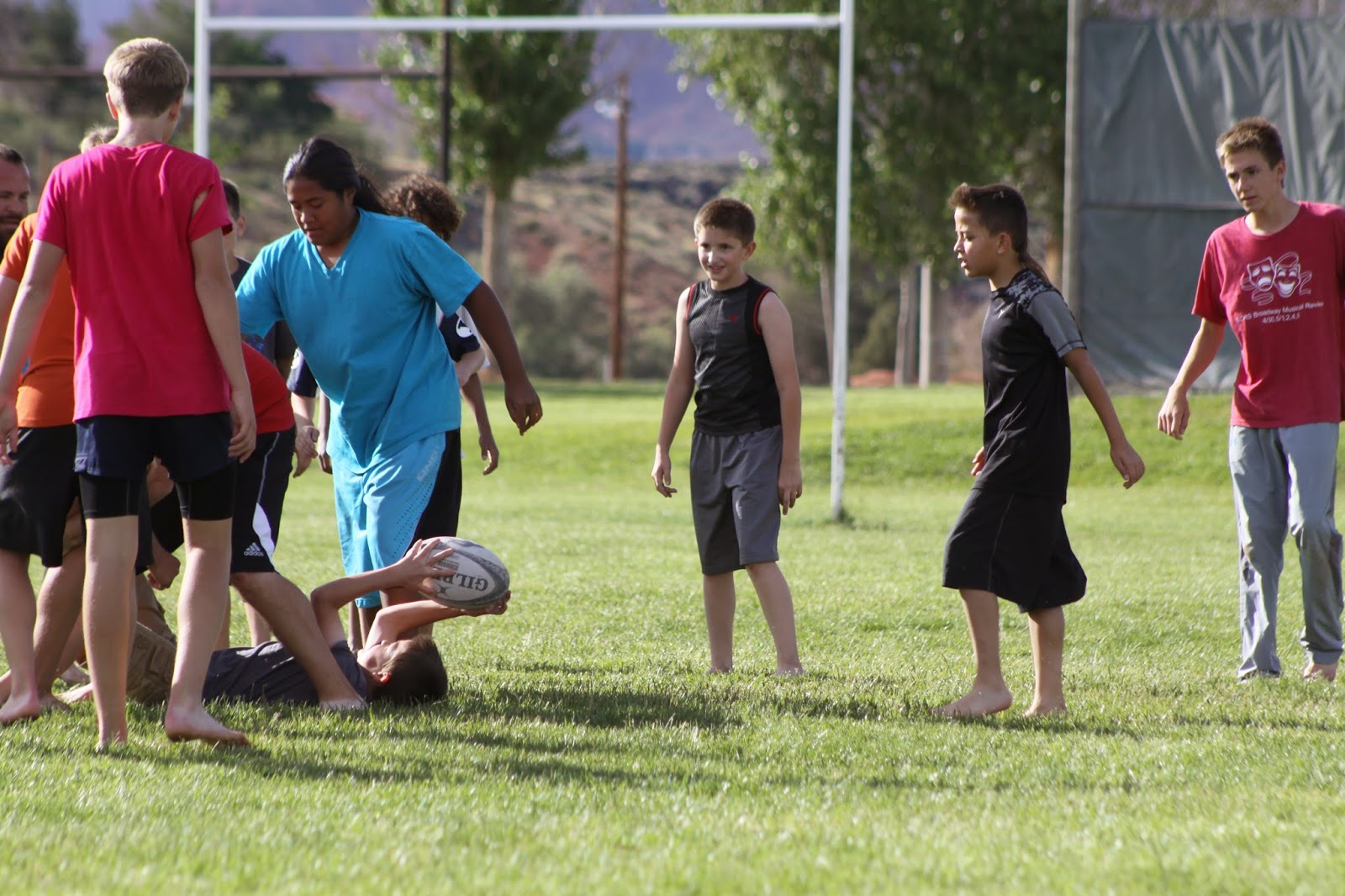 Snapshots of Snow Canyon Rugby: Barefoot Game