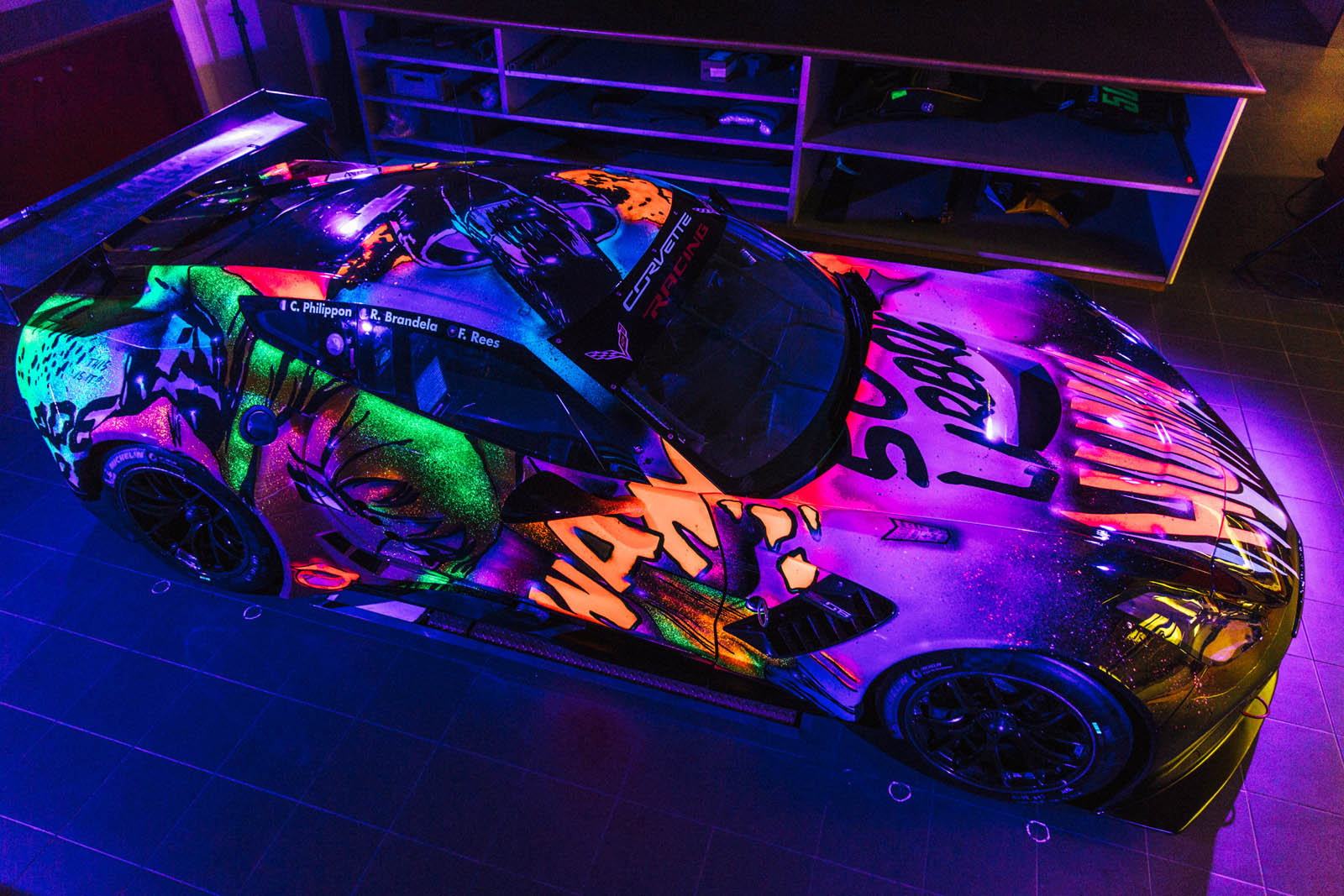 This Glow-In-The-Dark Corvette Art Car's Going To Race At Le Mans ...
