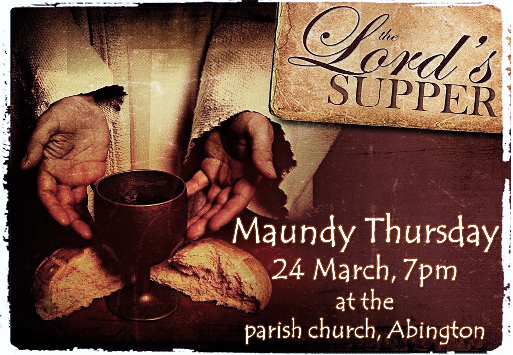 Upper Clyde Parish Church: Remembering the Last Supper, 24 March, 7pm