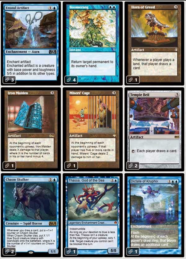 Magic the Gathering Adventures: [Legacy] Blue Artifacts JTMS Fun Deck