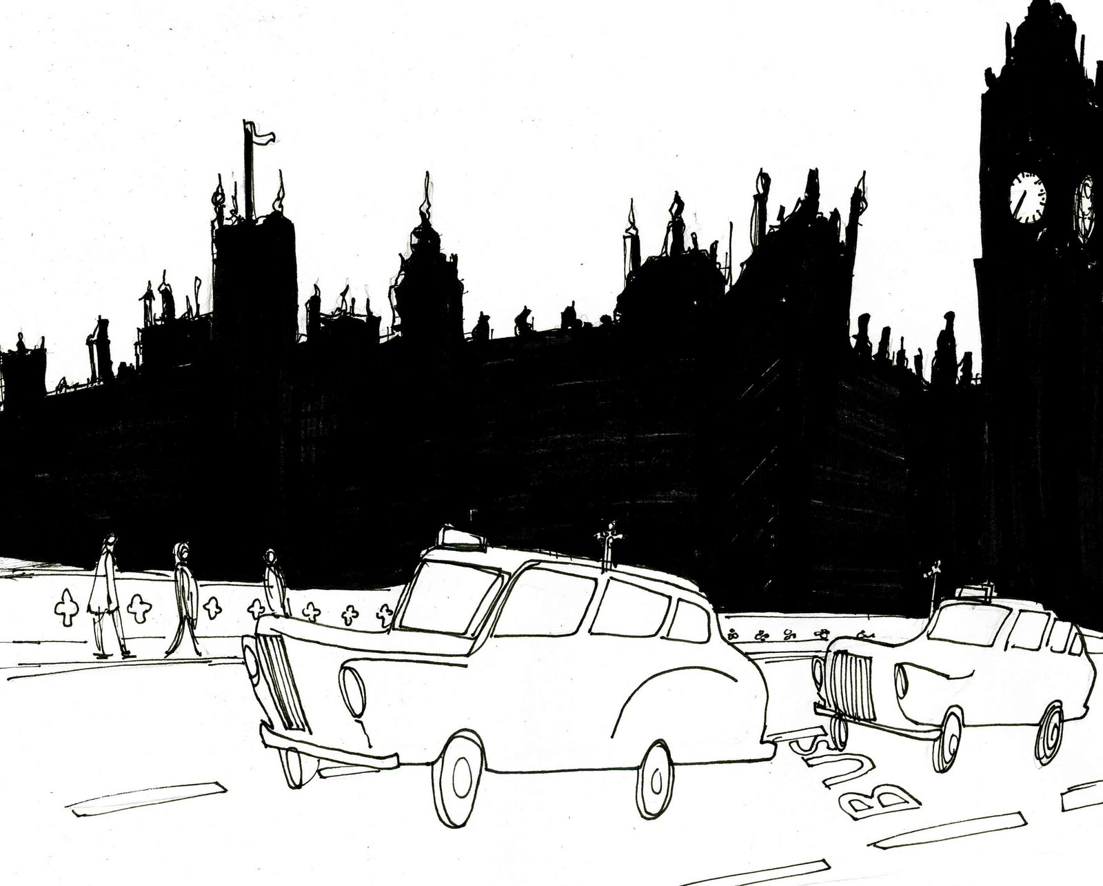 Julie Wojnarowski: London Drawings