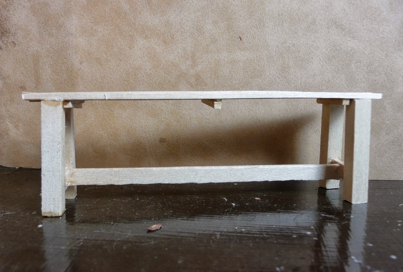 Joanne's Minis: Dollhouse Miniature Bench