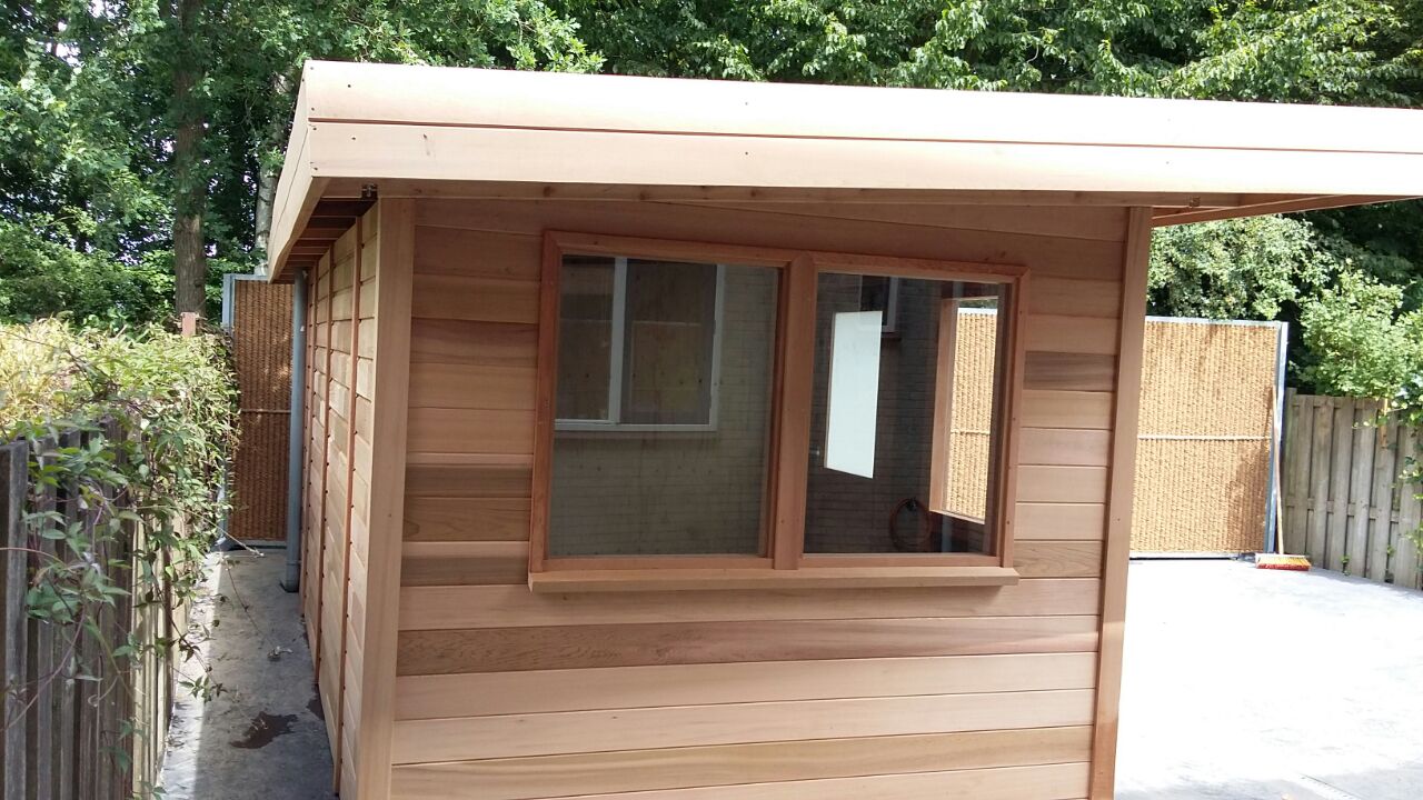 tuinhuisjes en prieeltjes: Maatwerk tuinhuisje met lessenaardak in ...