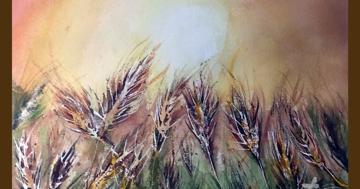 Inky Creations with Marie: Watercolor - Harvest Wheat Field