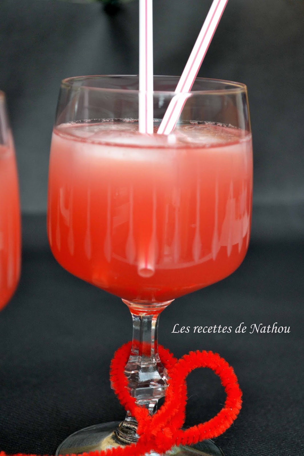 Ma cuisine au fil de mes idées...: Cocktail rouge passion "Saint-Valentin"