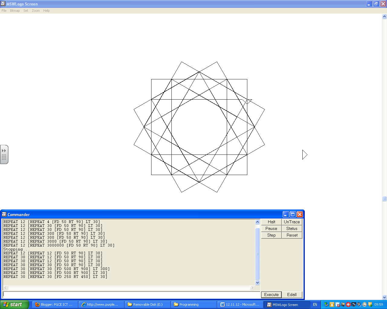 PGCE ICT BLOG: Modelling, Logo and Scratch