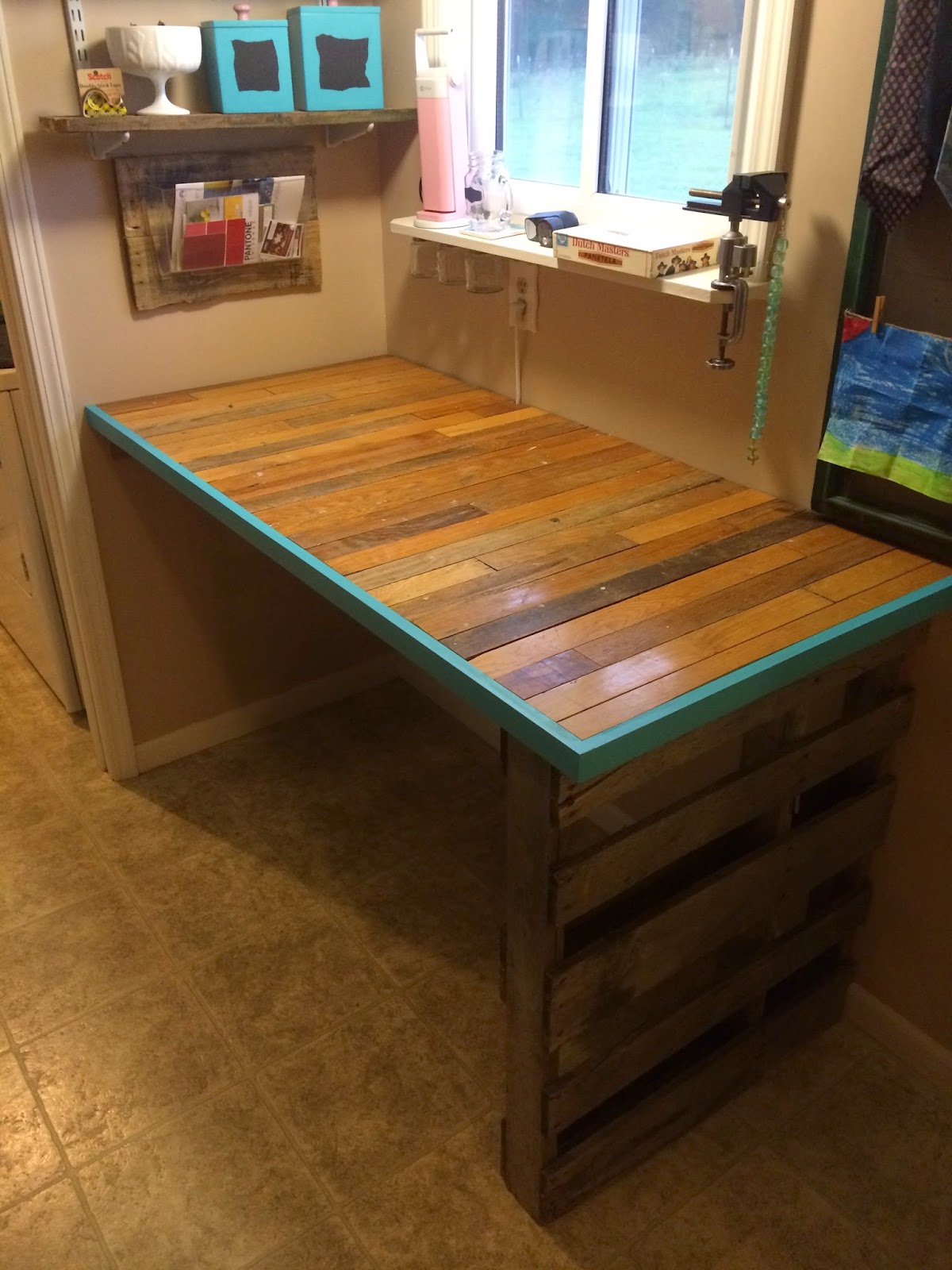 Upcycled Do It Yourself: Custom Craft Table built from Upcycled ...