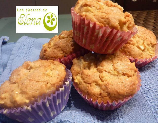 Los Postres de Elena: Magdalenas de manzana