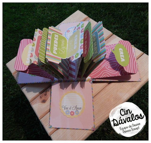 Piensa Scrap: RETO MAYO! Explosion Box Mini Álbum!!