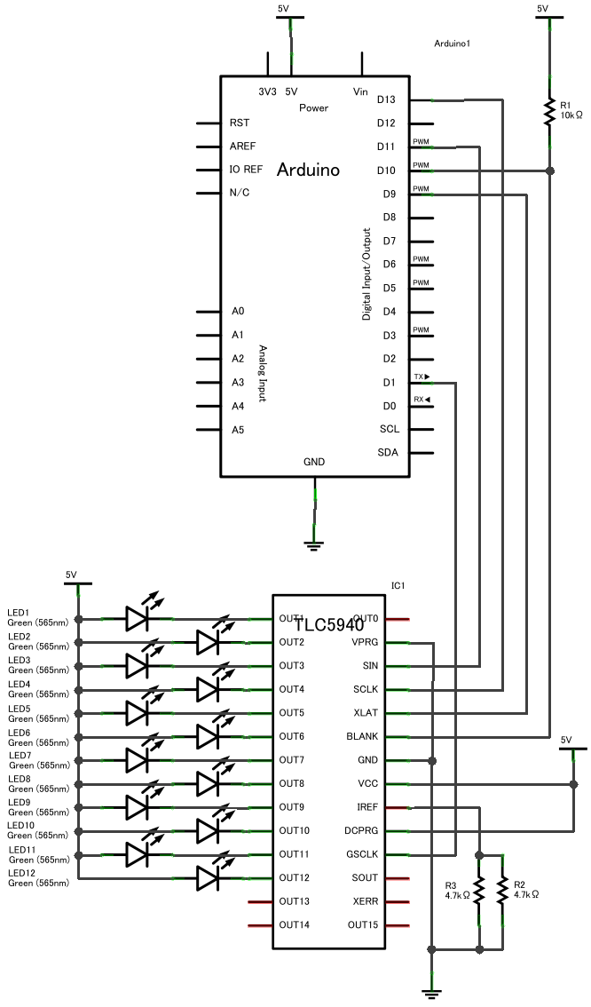Atelier Orchard: TLC5940 + Arduino
