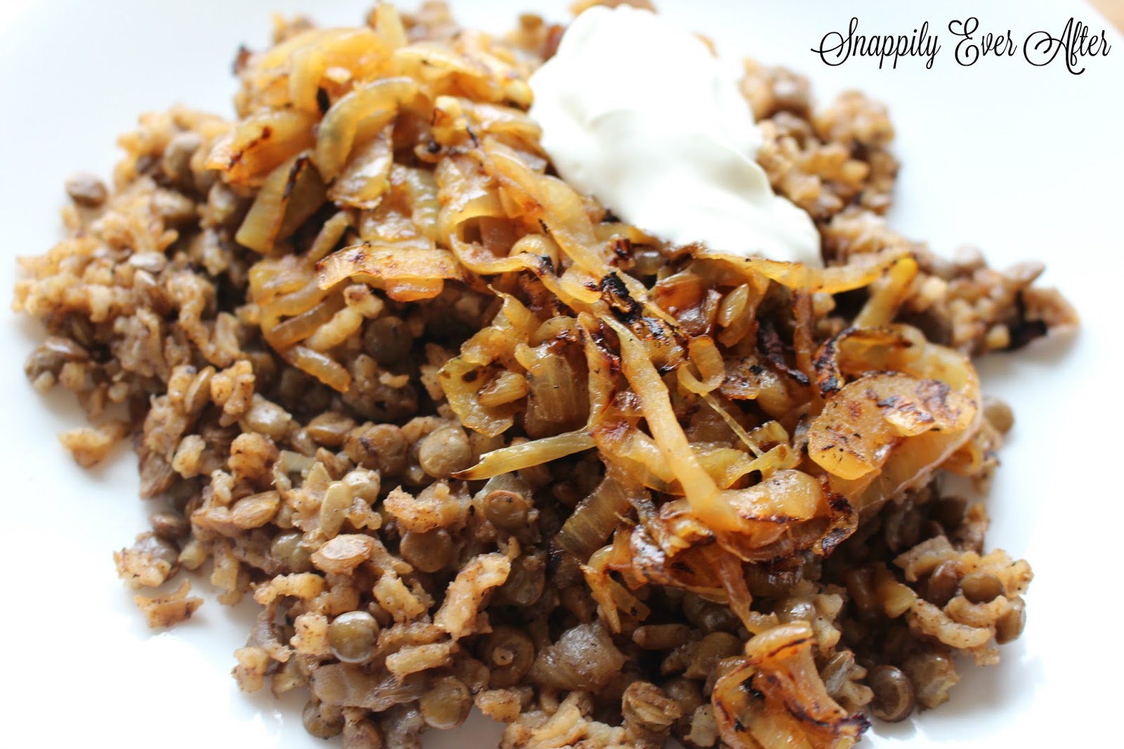 Snappily Ever After: Mujaddara or Lentils and Rice