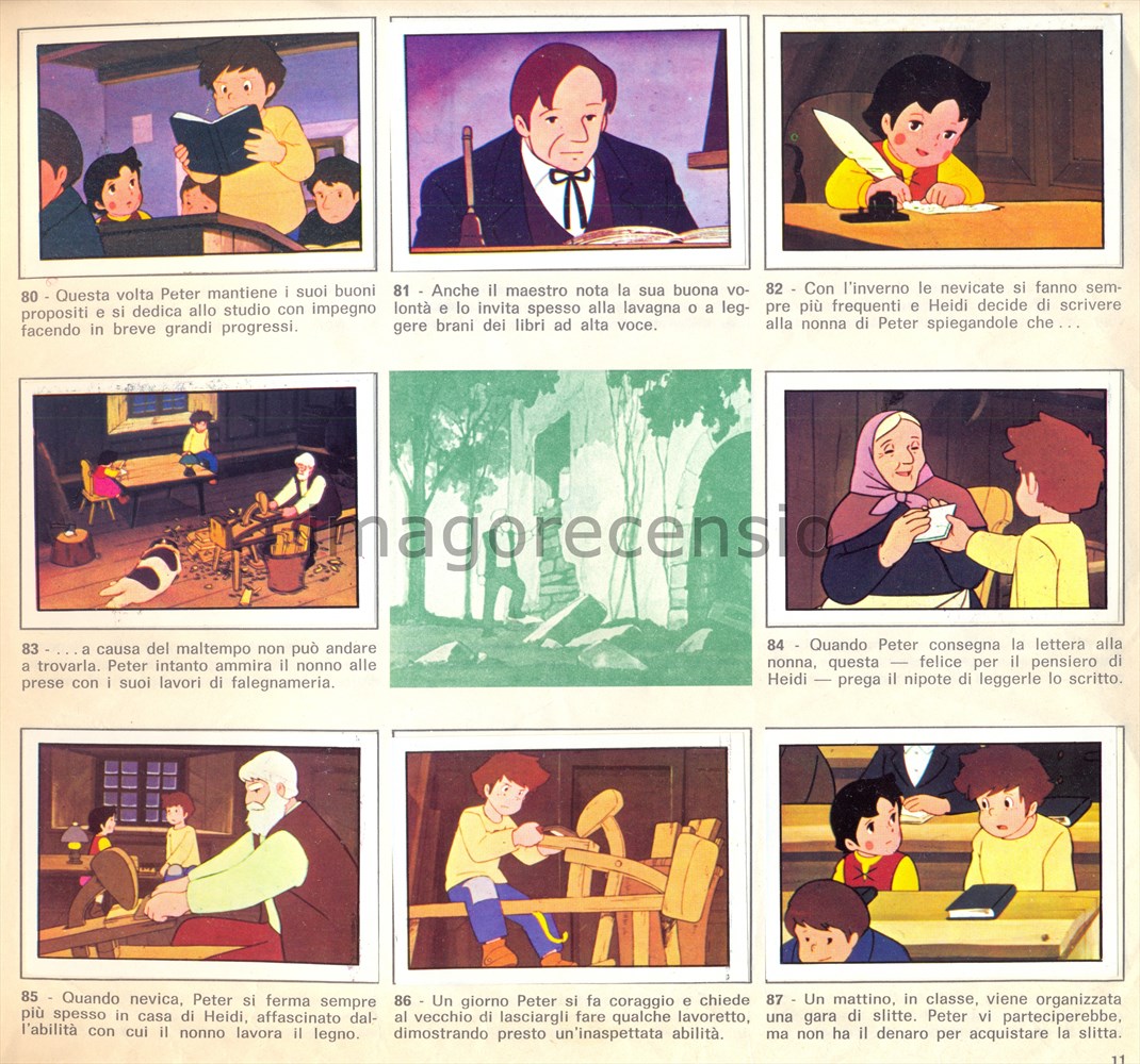 Imago Recensio: "Heidi" - Album figurine Panini 1978