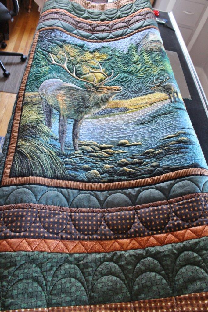 Sarah Lynn's Quilting: Elk Panel Quilt Finished