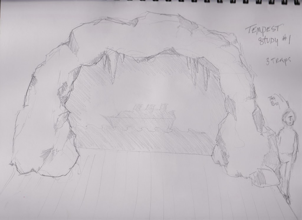 The Theatrical Designs of Gary Benson: The Tempest--Scene Design